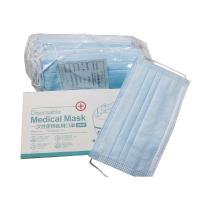 China in stock 3 ply disposable nonwoven adult face mask with ear-loop for sale
