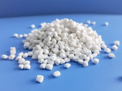 China White Granular CaCO3 Filler Masterbatch 90% Filler Content 2-20g/10min MFI for Plastic Manufacturing for sale