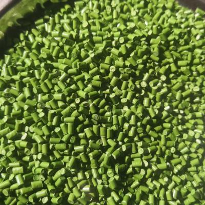 China Green masterbatch is employed for coloration, providing vivid and long-lasting color. for sale