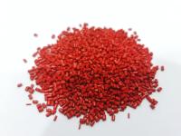 China Chili Red Plastic Color Masterbatch for Injection Moulding - 140℃ to 280℃ Melt Temperature, 1% to 8% Adding Rate for sale