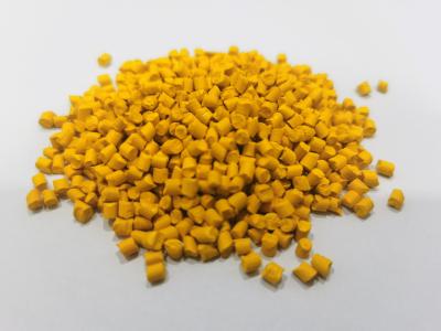 China Yellow Plastic Additive Masterbatch for Raffia & Non-Woven - 20% Pigment Content, 140-320°C Processing Temperature for sale