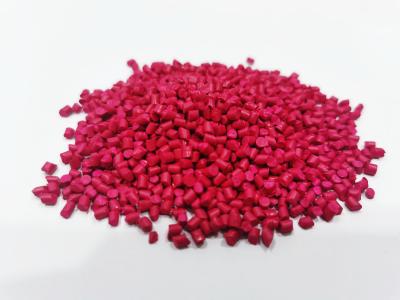 China Rose Red Masterbatch 20% Pigment Content for HDPE LLDPE LDPE Bags - 140-320°C Processing Temperature for sale