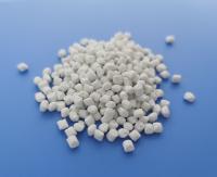 China Polypropylene PP Master Batch Calcium Carbonate White Pellet - 90% Filler Content, 1.7 g/cm³ Density for Injection Molding for sale