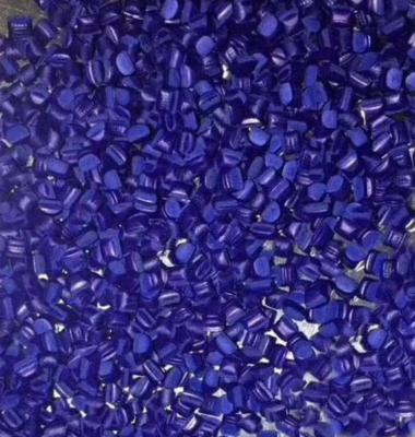China Blue Masterbatch LDPE 20% Pigment Concentration for Plastic Bags Film and Injection Molding for sale