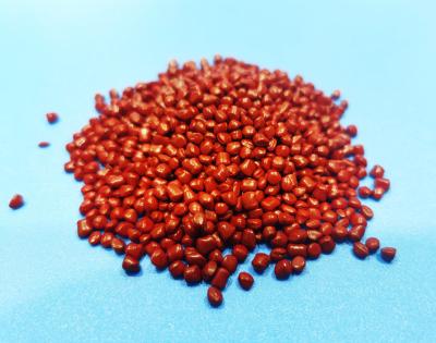 China High Gloss Plastic Red Masterbatch 35% Concentration for Buckets Basins Bottles LDPE Carrier for sale