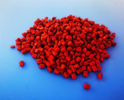 China Red Pigment Rutile Polyone Masterbatch for Polyethylene Film - 20% Concentration, 1.7 g/cm³ Density for sale