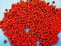 China PE Plastic Red Masterbatch 2069 - 25% Pigment Concentration for Shopping Bags and Film Extrusion for sale