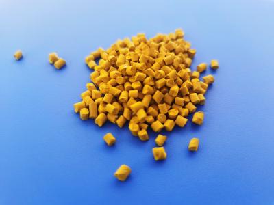 China Yellow Masterbatch 5293 with 30% Pigment Concentration for PE Plastic Films and Injection Molding Applications for sale