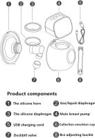 China Straight Body Portable Electric Breast Pump Wearable  2 Modes 5 Levels for sale