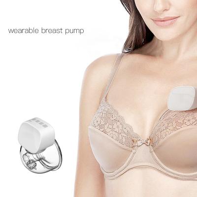 China Pink USB Rechargeable Breast Pump Set Electric All Season Hands Free Wearable Breast Pump for sale