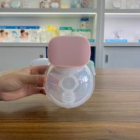 China Pink USB Rechargeable Breast Pump Set Electric All Season Hands Free Wearable Breast Pump for sale