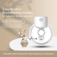 China Electric Wearable Breast Pump Set On The Go Hands Free Pump With Suction Function for sale