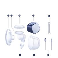 China 2 Modes Custom Rechargeable Breast Pump Set 800MAh Li Battery Handless Breast Pump for sale