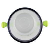 China Latex Free 9oz Baby Silicone Feeding Bottle Silicone Infant Bottle Feeding With Handle Age 0-2 Years for sale