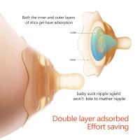 China Nitrosamine Free Geometric Breastfeeding Nipple Protector Silicone Breast Shield For Nursing for sale