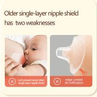 China Nitrosamine Free Geometric Breastfeeding Nipple Protector Silicone Breast Shield For Nursing for sale