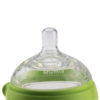 China 9oz Green Infant Feeder Bottle Baby Milk Hands Free Bottle Feeding for sale