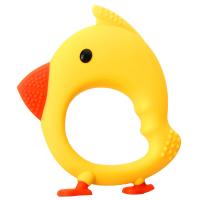 China Chick Shape Babies Infant Pacifier Newborn Teethers Silicone BPA Free for sale