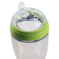 China Slow Flow Baby Feeding Bottle Nitrosamine Free 10oz Silicone Sipper Bottle for sale