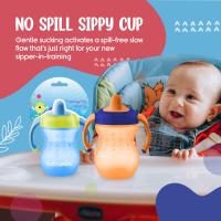 China 240ml Drop Resistant Silicone Infant Training Cup Water Bottles Breast Milk Cup Feeding BPA Free for sale
