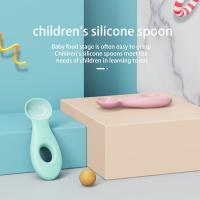 China Customized Logo Pink Infant Self Feeding Spoon Baby Infant Feeding Utensils Feeding OEM for sale