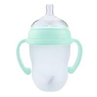 China Hands Free 250cc  Baby Feeding Bottle Silicone Hands Free Milk Bottle for sale