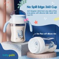 China Wide Neck Infant Water Sipper Age 7 - 12 Years Baby No Spill Water Cup With Straw for sale