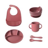 China 2 To 4 Years On The Go Baby Infant Feeding Set Suction Newborn Bottle Set Bowl And Plate for sale