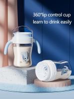 China Leak Proof  Kids Cartoon Starter Sippy Cup For 7 Month Old With Handle for sale