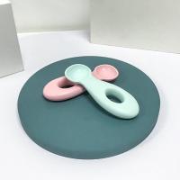 China 41g Non Toxic Silicone Infant Spoon Feeder Baby Milk Feeding Spoon Soft Tip Spoons for sale
