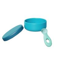 China Yellow Training Infant Feeding Bowl 450ML Infant Suction Bowls For Baby for sale