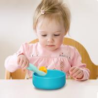 China Yellow Training Infant Feeding Bowl 450ML Infant Suction Bowls For Baby for sale