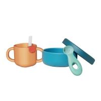 China 3 In 1 BPA Free Kids  Childrens Dinner Set Kids Baby Feeding Infant Plates And Bowls for sale