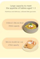 China 3 In 1 BPA Free Kids  Childrens Dinner Set Kids Baby Feeding Infant Plates And Bowls for sale