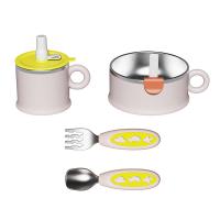 China Eco Friendly SS316 Infant Tableware Baby Products Silicone Dinnerware Infant Suction Plate for sale