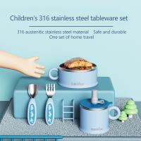 China Stainless Steel Infant Childrens Tableware Set Customize BPA Free For Kids for sale