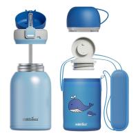 China Vacuum Insulated Straw Thermos Flask Stainless Steel Thermos Cup For Children  Kids for sale