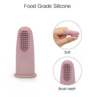 China 20 X 9mm Soft Infant Pacifier Toddler Finger Toothbrush Non Toxic Food Grade for sale