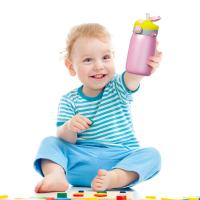 China Kids Thermos Flask Stainless Steel Thermo Bottle Sublimation Water Bottle With Strap for sale