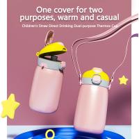 China Kids Thermos Flask Stainless Steel Thermo Bottle Sublimation Water Bottle With Strap for sale