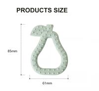 China 14g Infant Pacifier Newborn Use Soft Silicone Baby Teether Fresh Fruit Pacifier Food Grade for sale