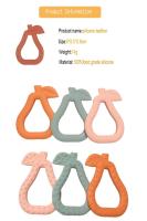 China 14g Infant Pacifier Newborn Use Soft Silicone Baby Teether Fresh Fruit Pacifier Food Grade for sale