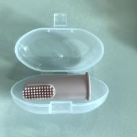 China Baby Tooth Cleaning Silicone Finger Brush For Newborn Infants 360 Degree 3.5g for sale