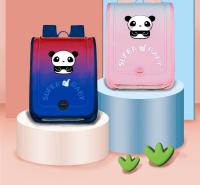 China Pink Blue School Kids Backpack Zipper Pouch Waterproof Childrens Schoolbag for sale