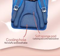 China Pink Blue School Kids Backpack Zipper Pouch Waterproof Childrens Schoolbag for sale