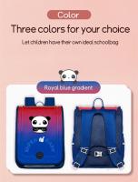China Pink Blue School Kids Backpack Zipper Pouch Waterproof Childrens Schoolbag for sale