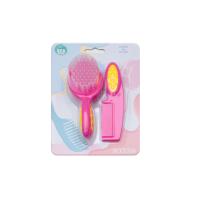 China Baby Hair Brush Set Custom Logo For 1 - 6 Years Old Infant Care Hair Brush And Comb for sale