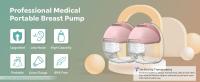 China Smart Display Breast Pump Set Bottle Milk Extractor Double Suction Massage Breast Milk Suction Pump for sale