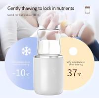 China Custom Travel Milk Warmer Adjustable Three Stage Infant Insulated Bottle Warmer With Nightlight for sale