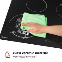 China 30-Inch 7200W Electric Ceramic Cooktop with 4 Burners, 220V Touch Control and Safety Features for sale